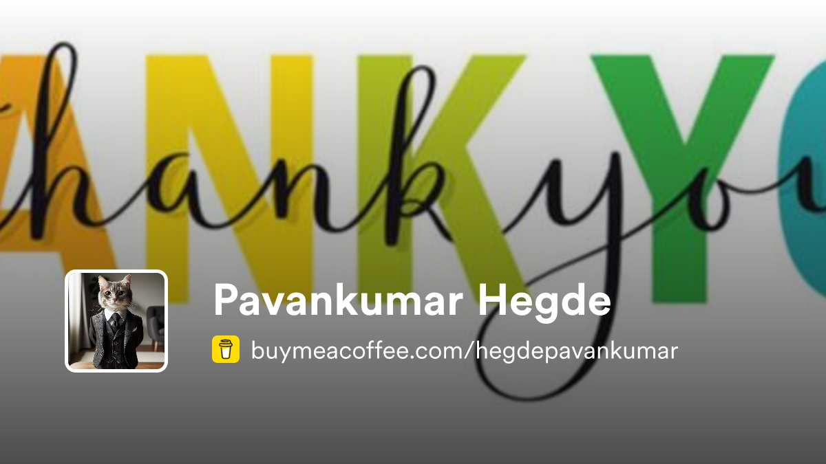Pavankumar Hegde - Buymeacoffee