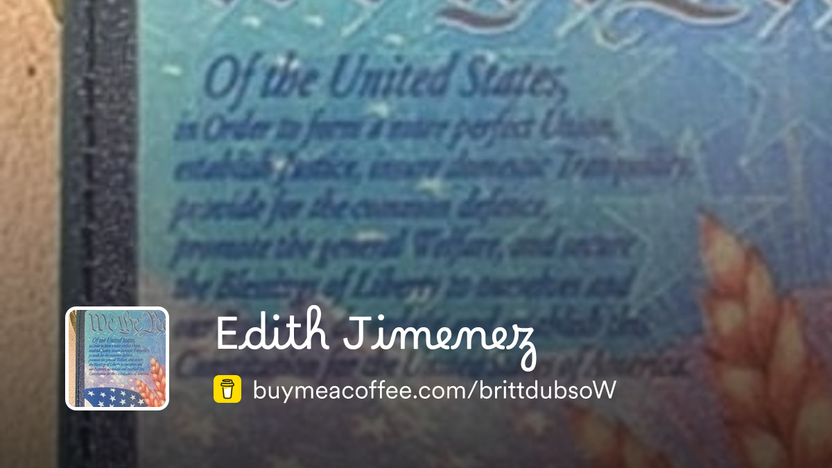 Edith Jimenez - Buymeacoffee
