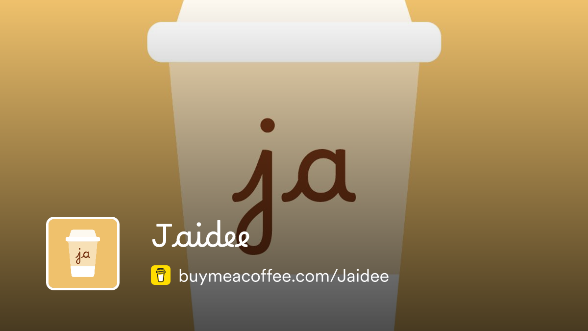 Jaidee - Buymeacoffee