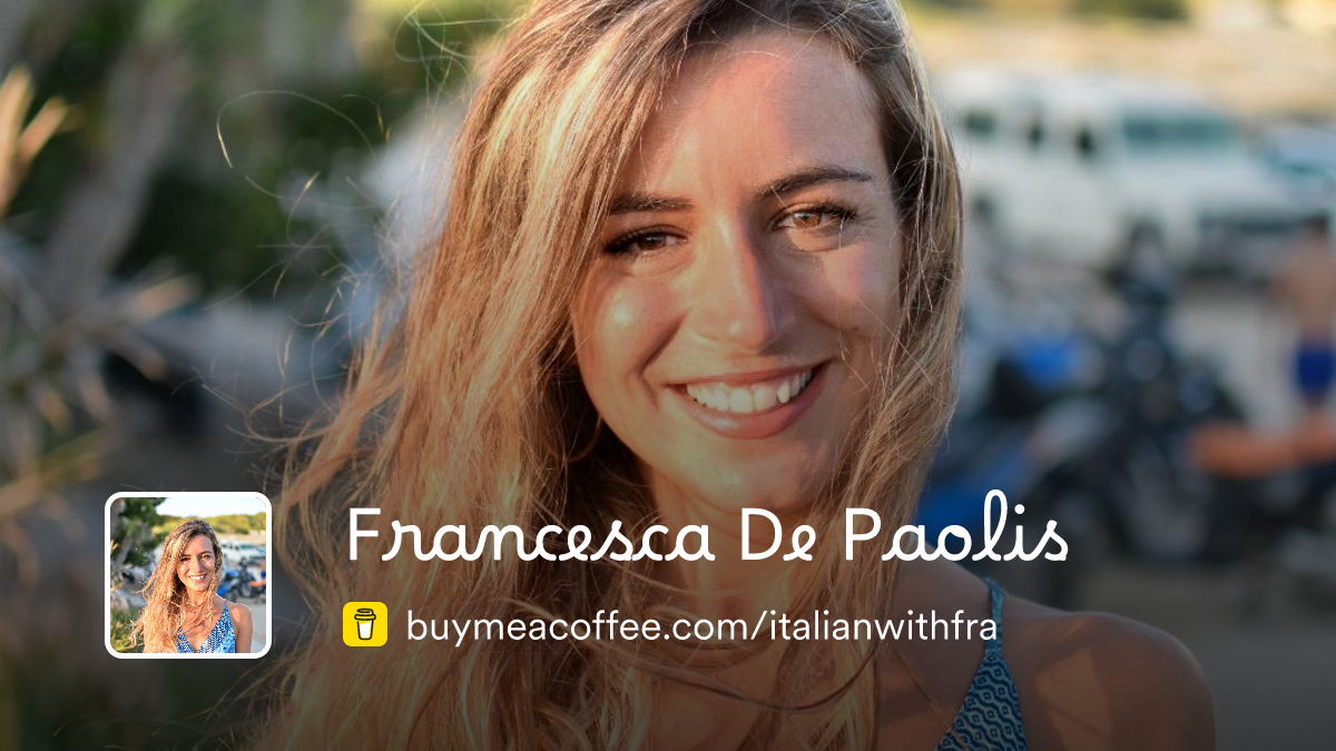 Francesca De Paolis - Buymeacoffee
