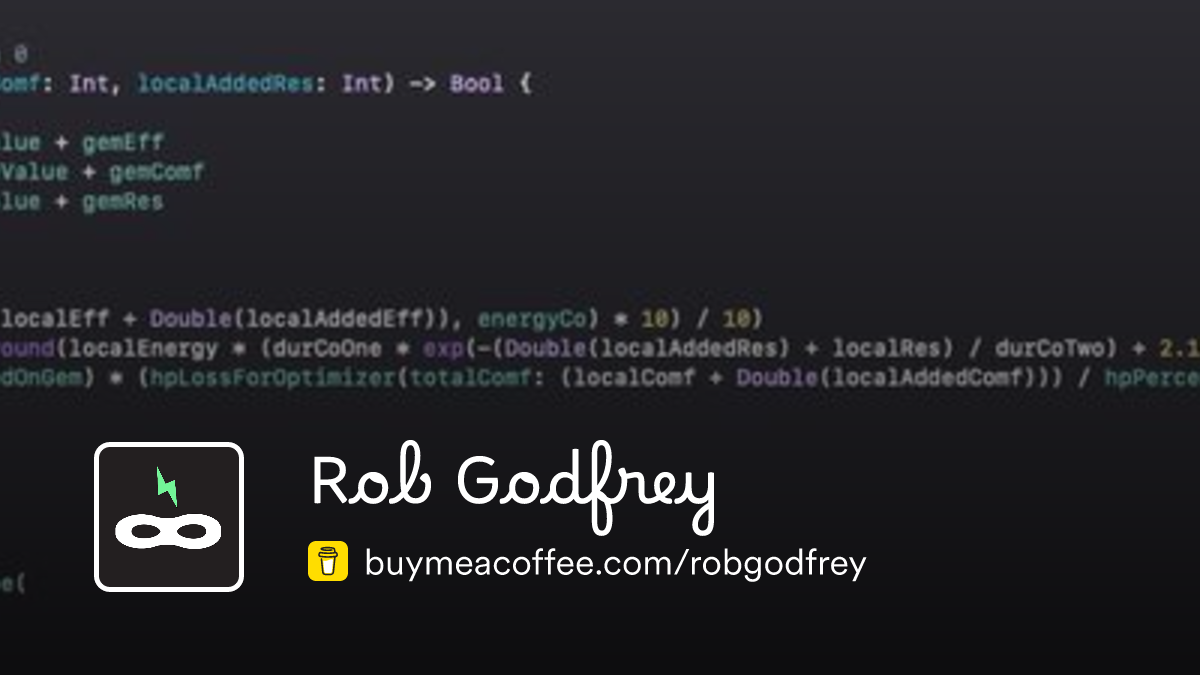 Rob Godfrey - Buymeacoffee
