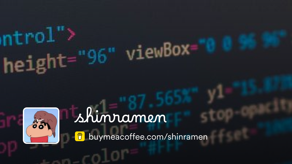 shinramen is programming - Buymeacoffee