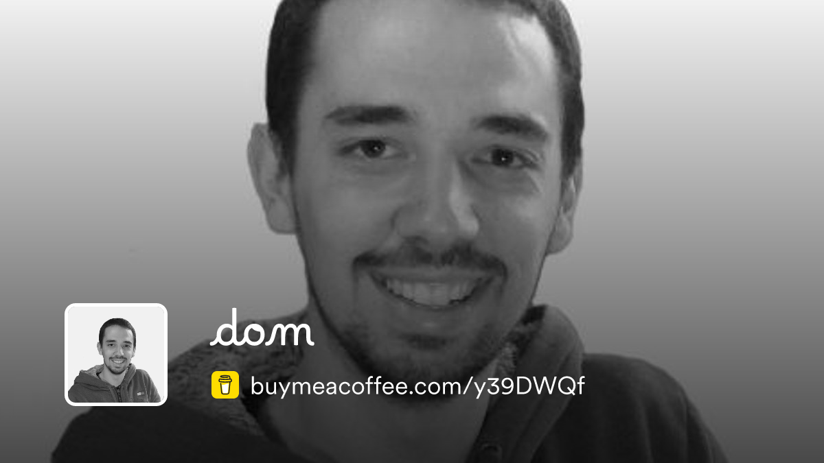 dom is creating an open source vs code extension - Buymeacoffee