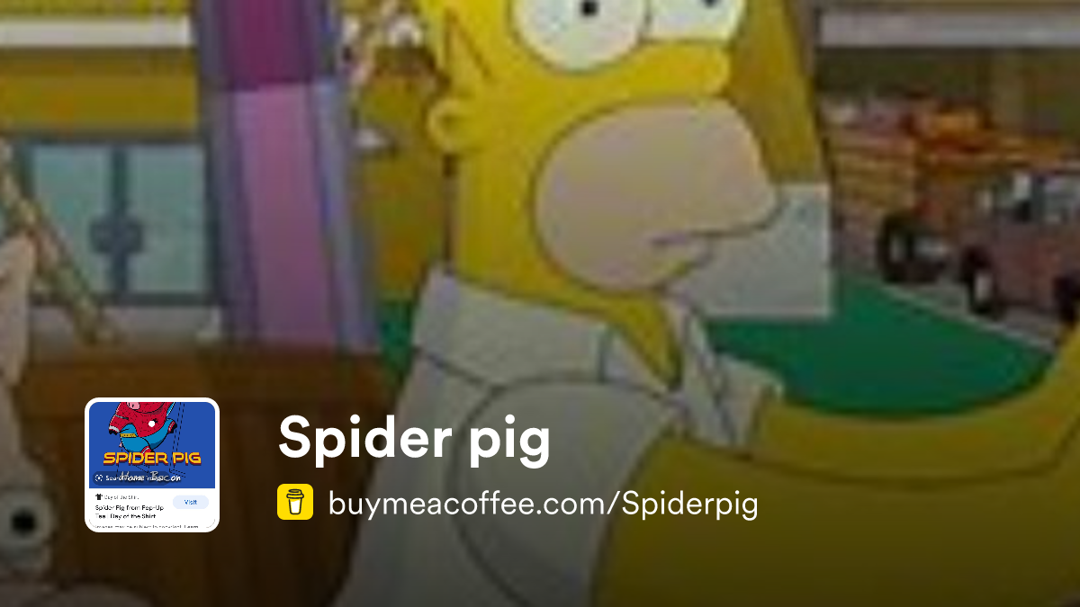 Spider pig - Buymeacoffee