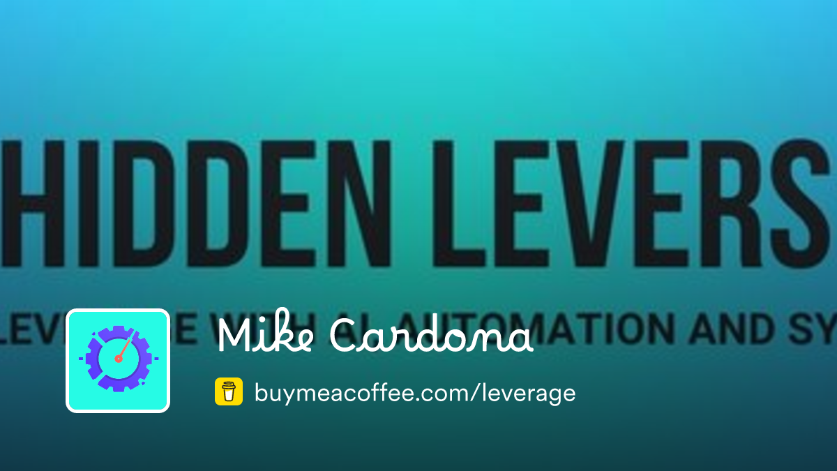 Mike Cardona - Buymeacoffee