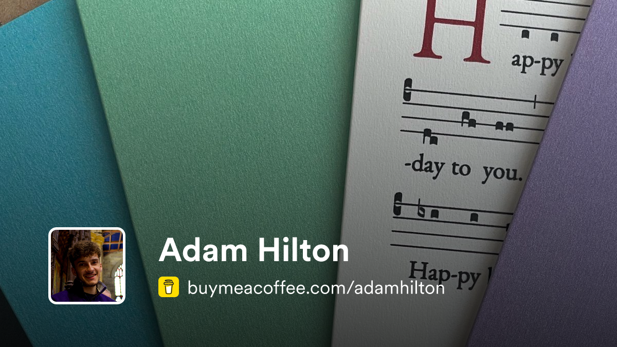 Adam Hilton - Buymeacoffee