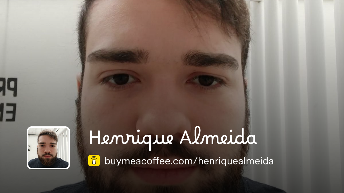 Henrique Almeida - Buymeacoffee