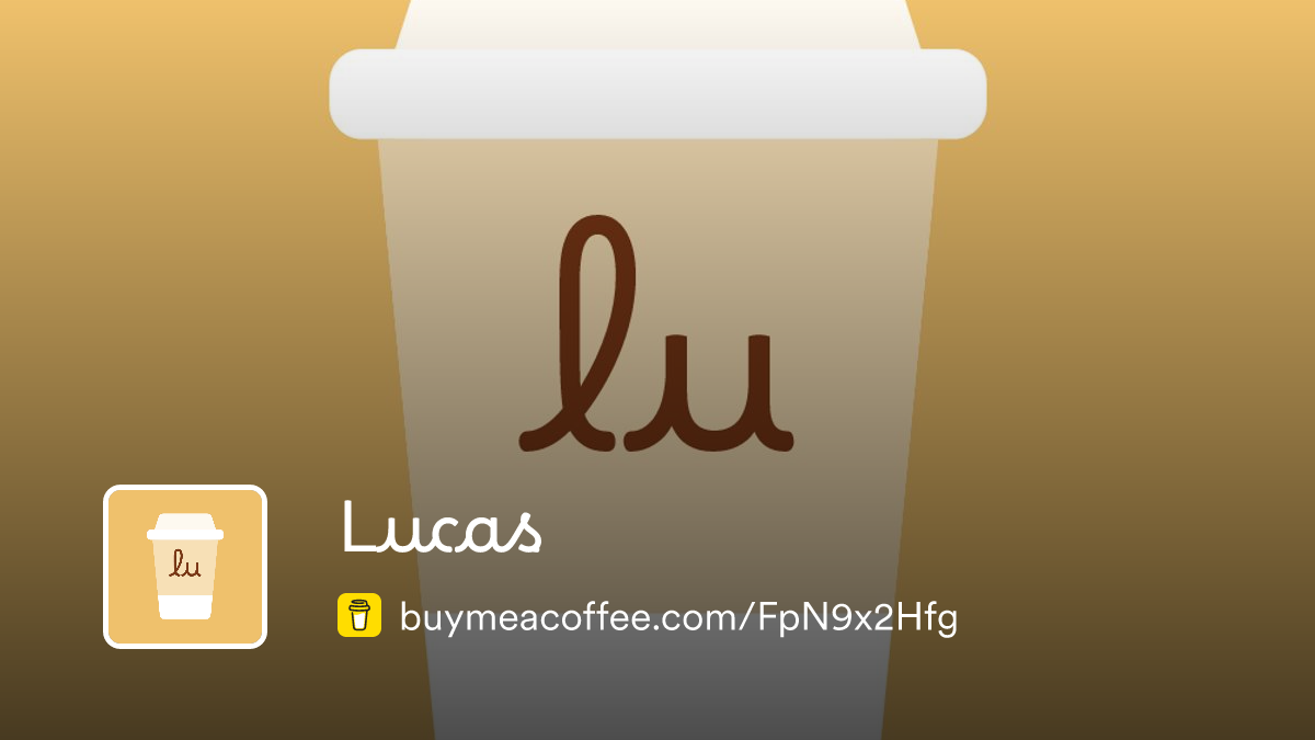 Lucas - Buymeacoffee