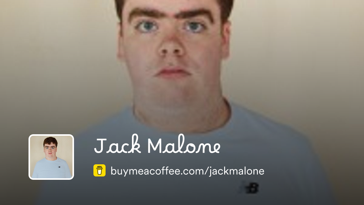 Jack Malone - Buymeacoffee