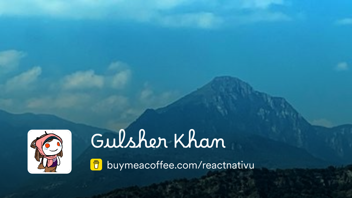 Gulsher Khan is teaching react native via YouTube - Buymeacoffee