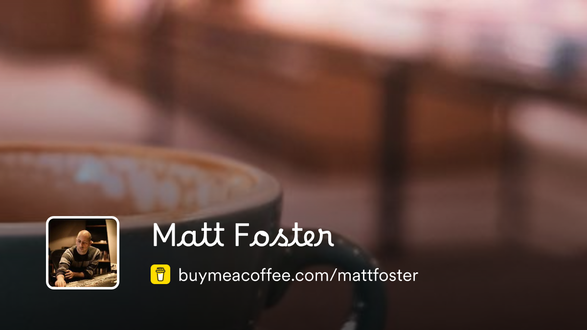 Matt Foster - Buymeacoffee