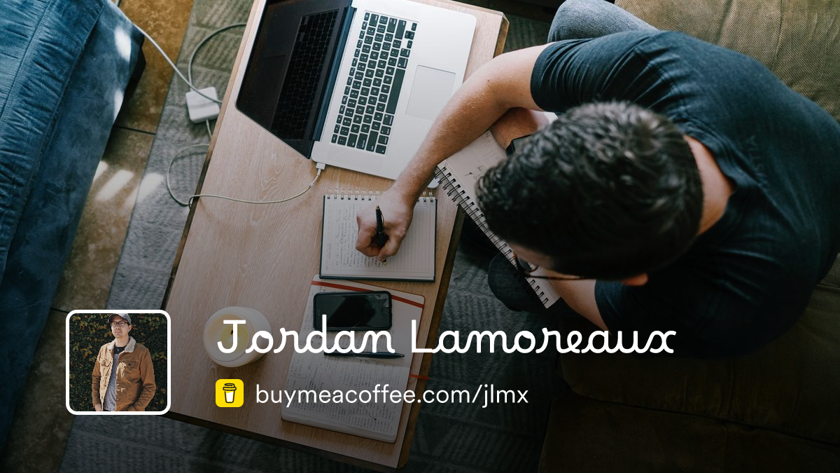 Jordan Lamoreaux - Buymeacoffee