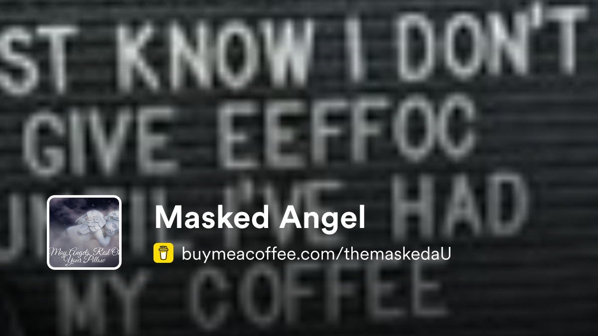 Masked Angel - Buymeacoffee