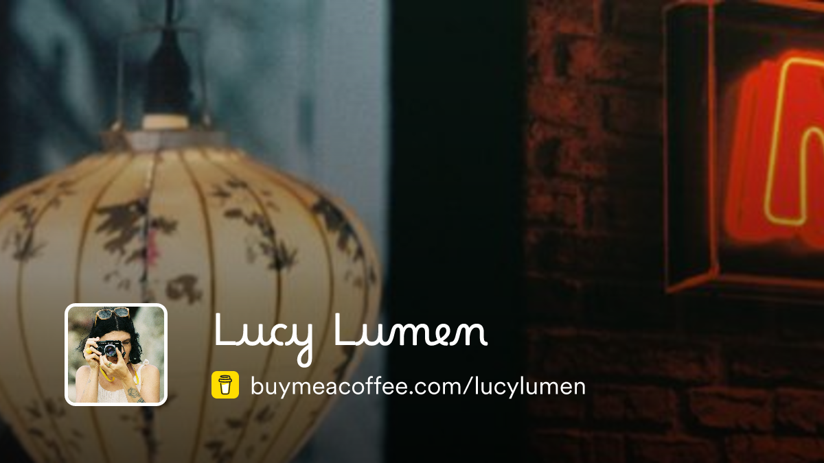 Lucy Lumen is Creating film photography related videos & podcasts - Buymeacoffee