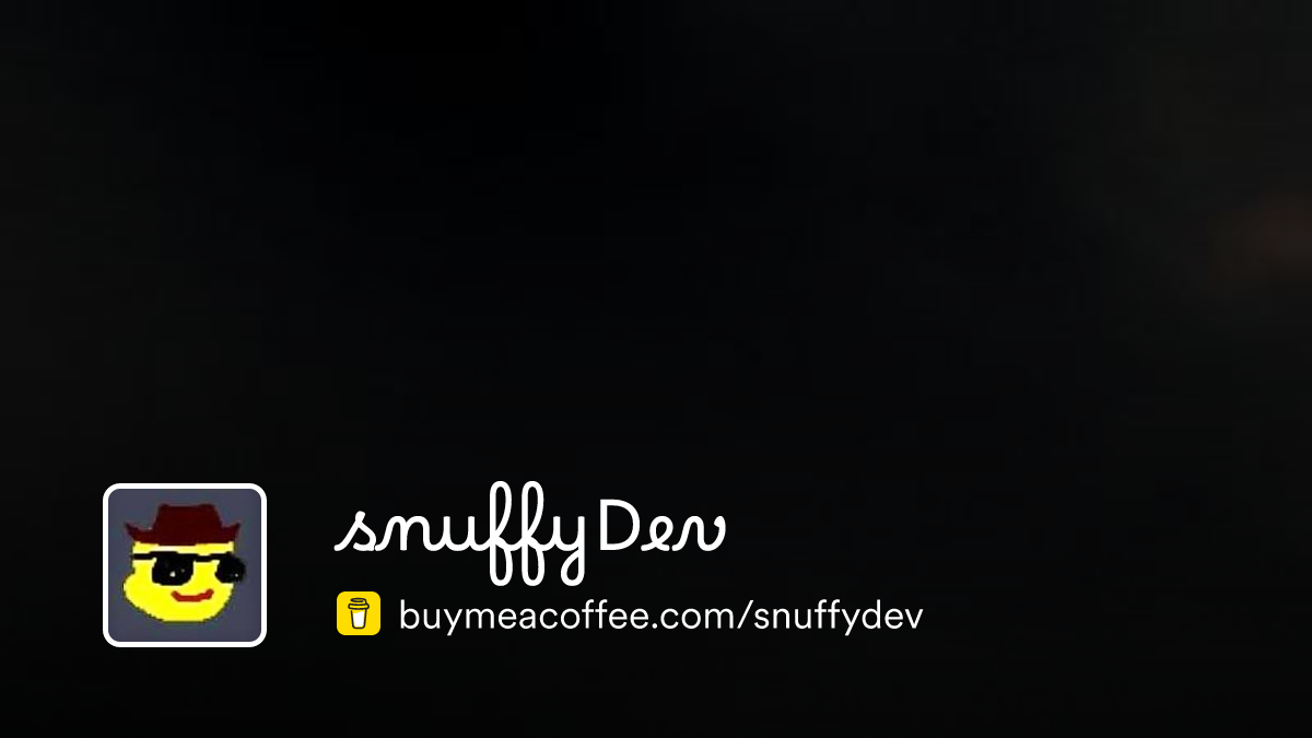 snuffyDev - Buymeacoffee