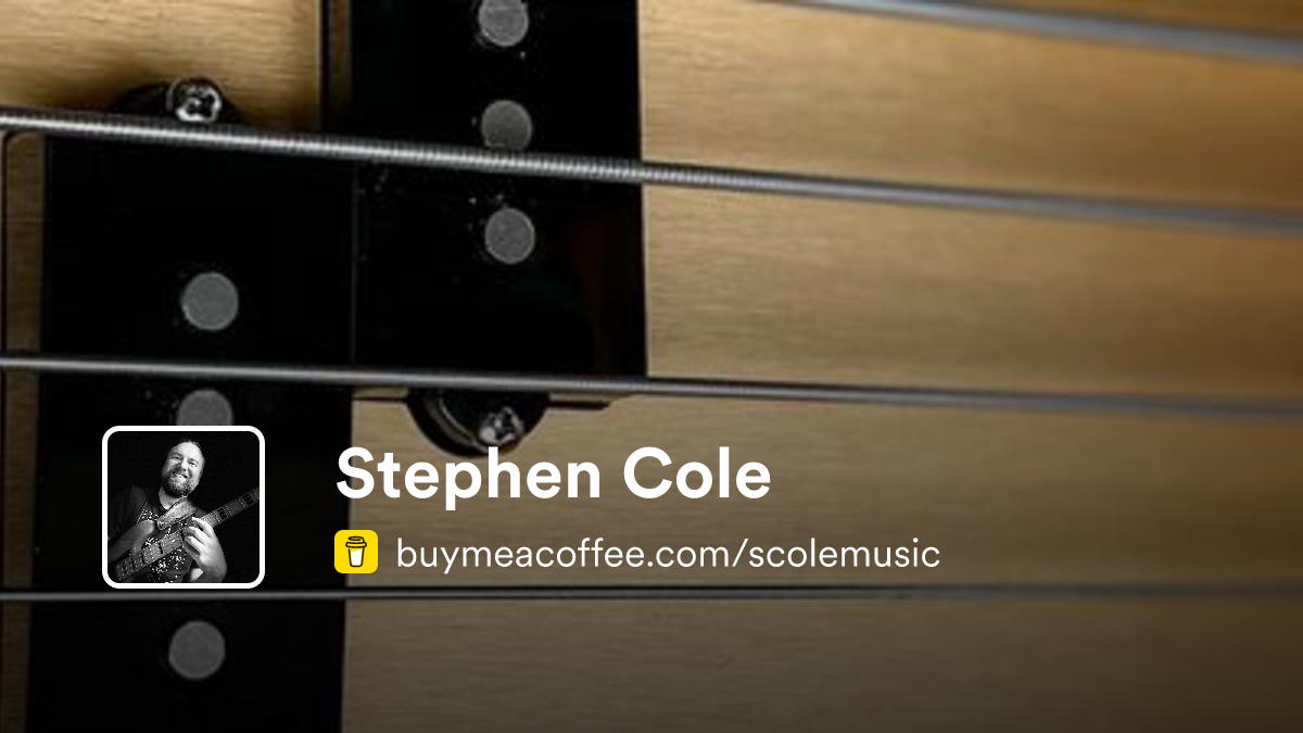 Stephen Cole - Buymeacoffee