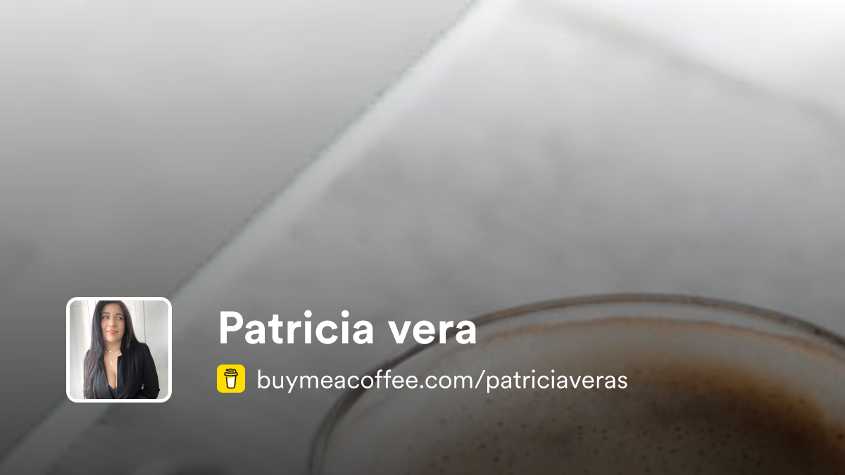 Patricia vera is Focus en Productividad • Optimization • Organización - Buymeacoffee