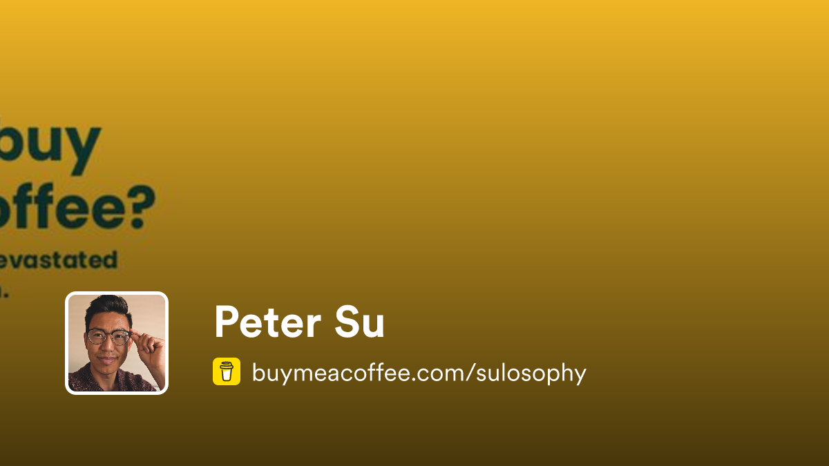 Peter Su - Buymeacoffee