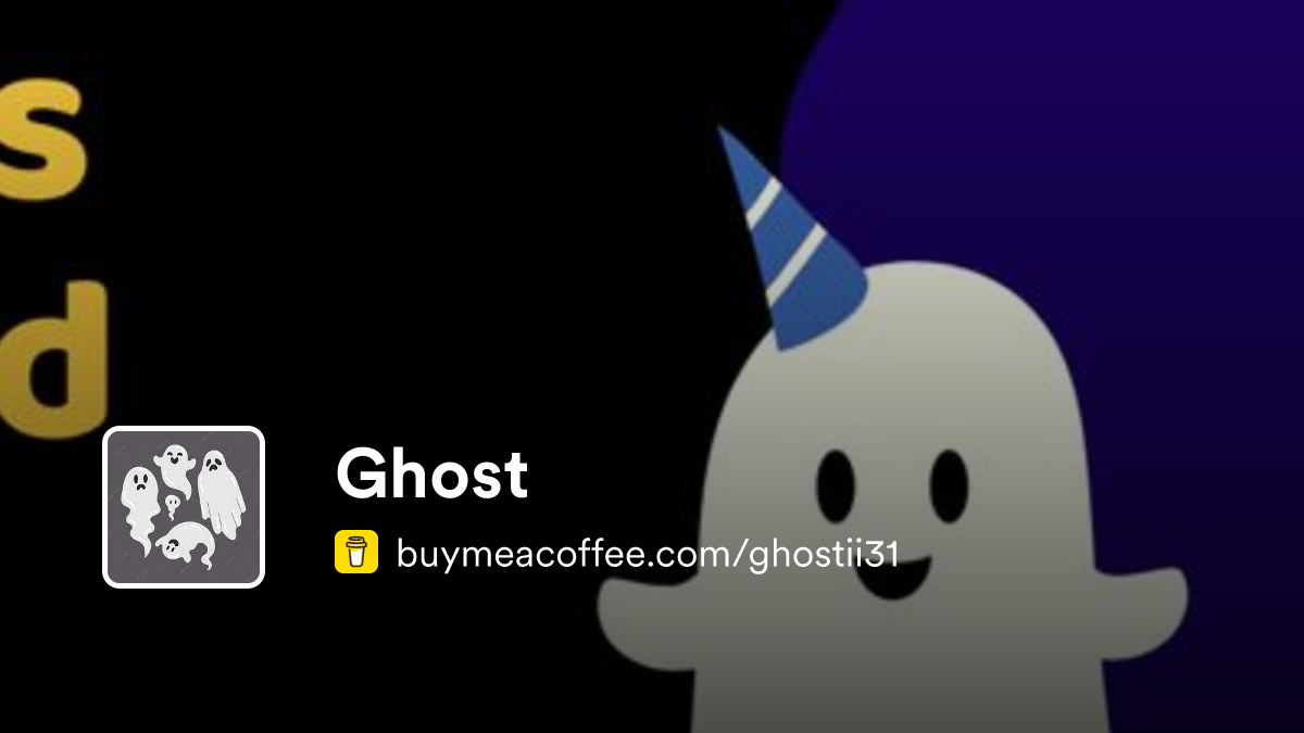 Ghost - Buymeacoffee