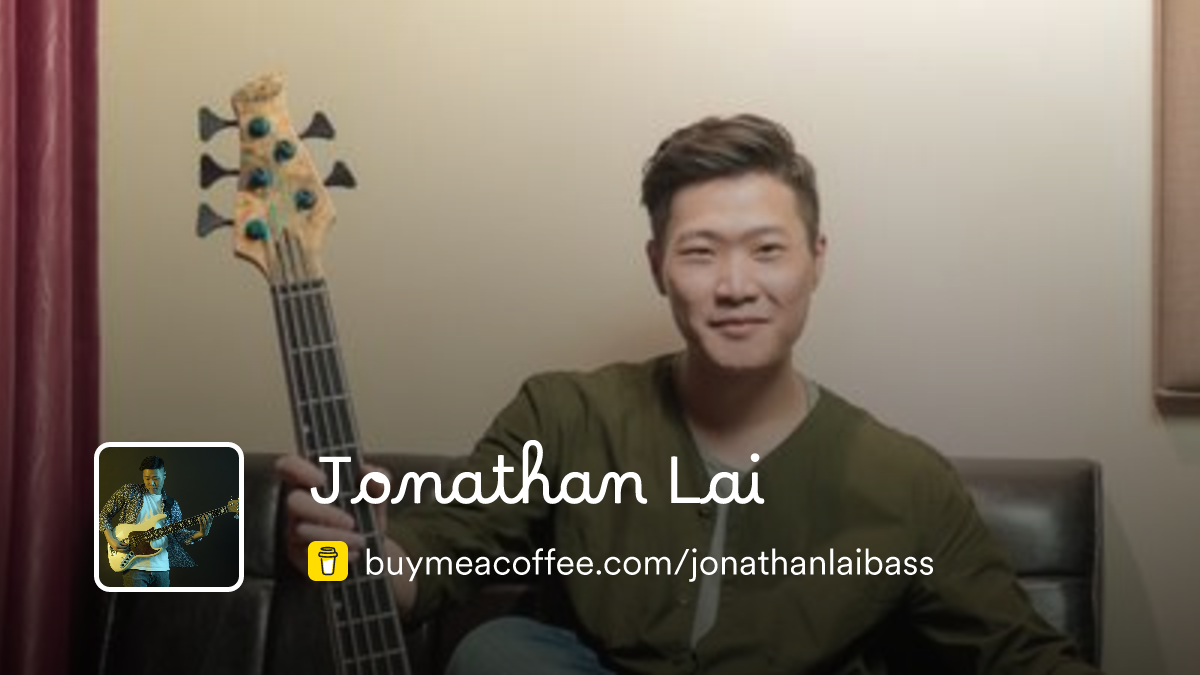 Jonathan Lai is creating music, writing bass score and doing bass lesson. - Buymeacoffee