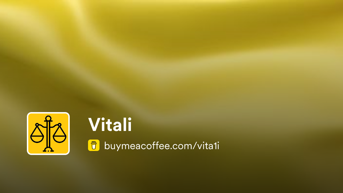 Vitali - Buymeacoffee