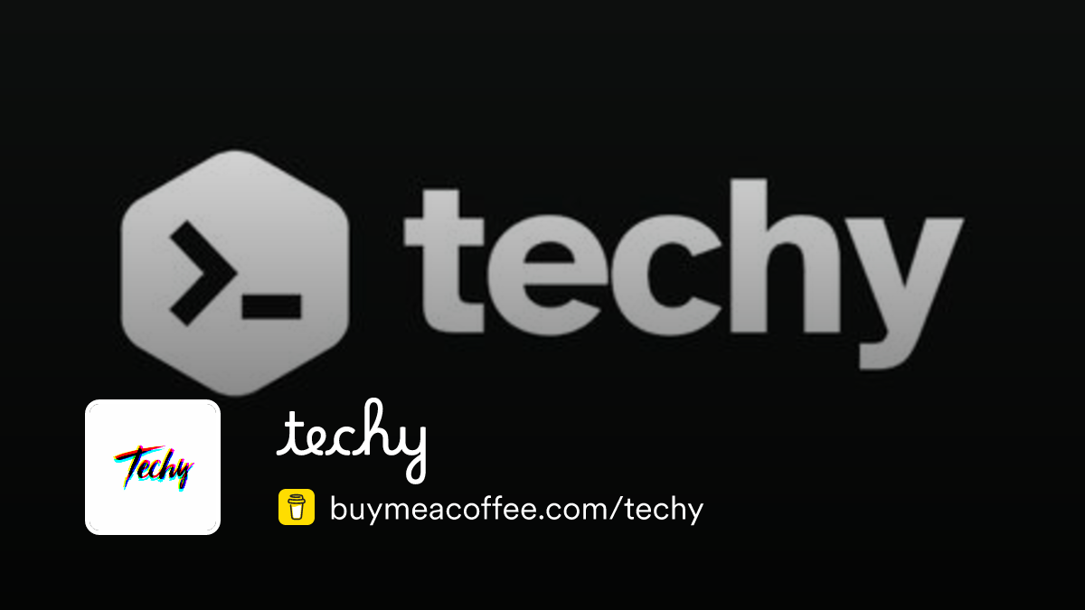 techy is Creating digital software, plugins, and utilities. - Buymeacoffee