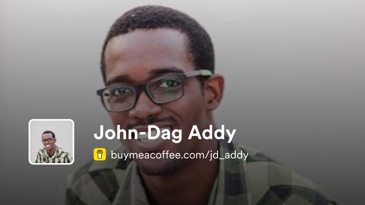 John-Dag Addy is building apps for Christians and Churches - Buymeacoffee