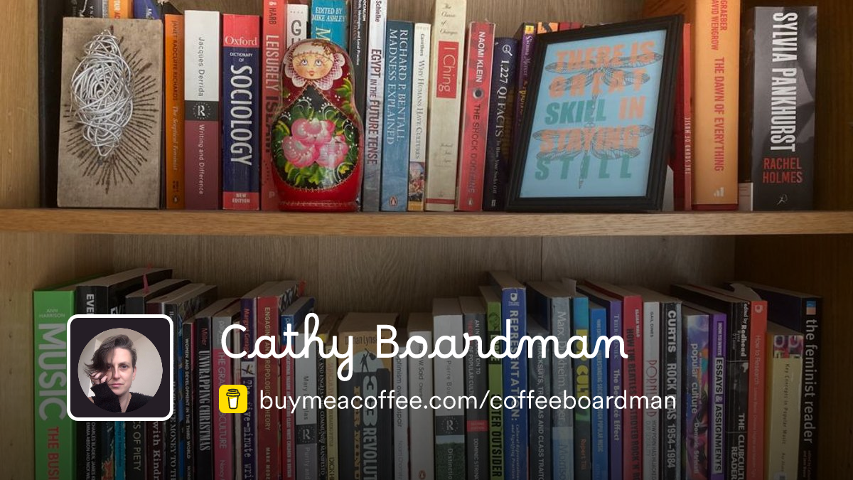 Cathy Boardman is trying to create a better world. - Buymeacoffee