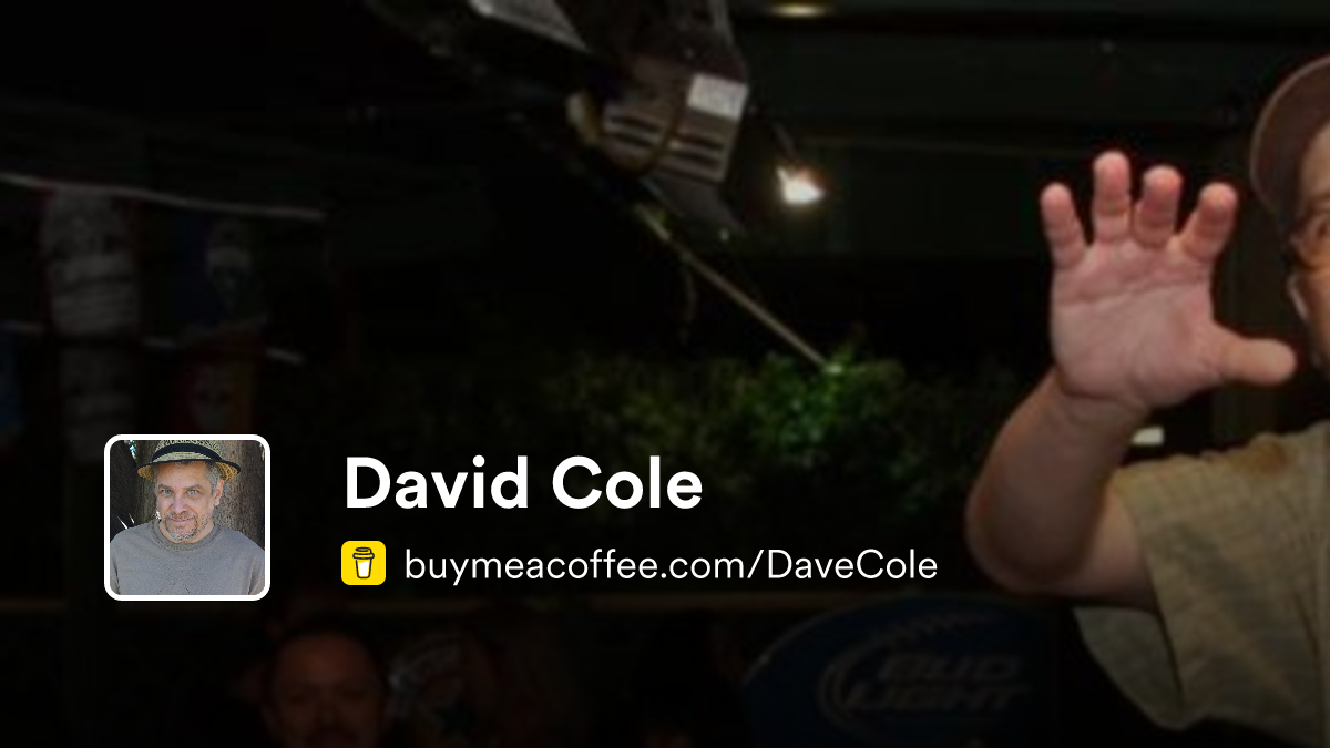 David Cole - Buymeacoffee