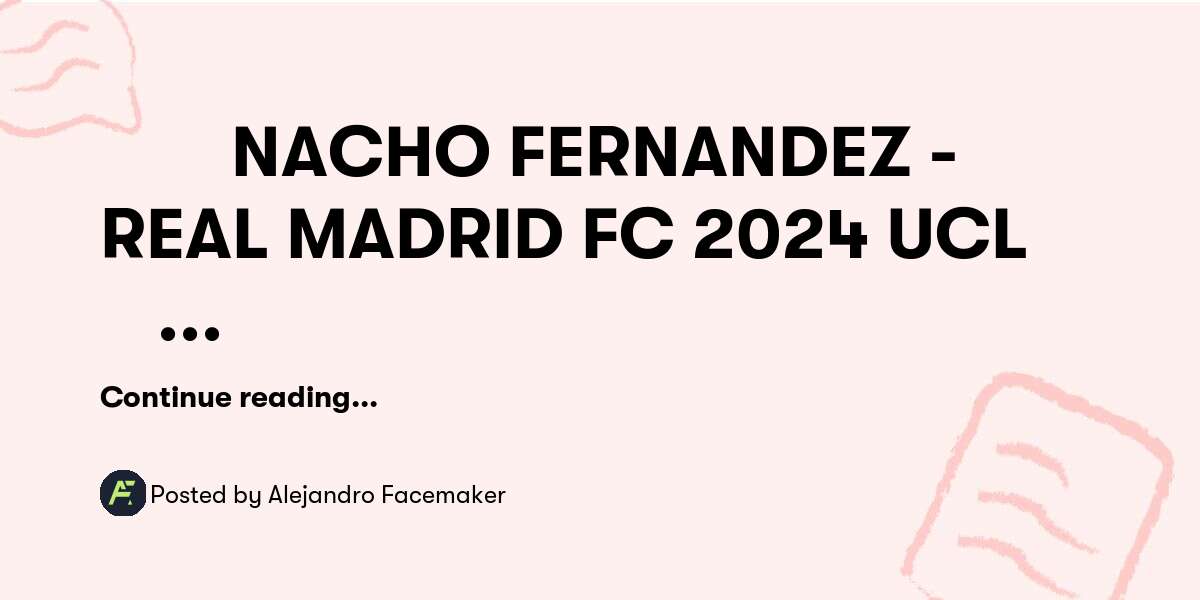 🇪🇸 NACHO FERNANDEZ - REAL MADRID FC 2024 UCL 🏆 #eFootballPES2021 # ...