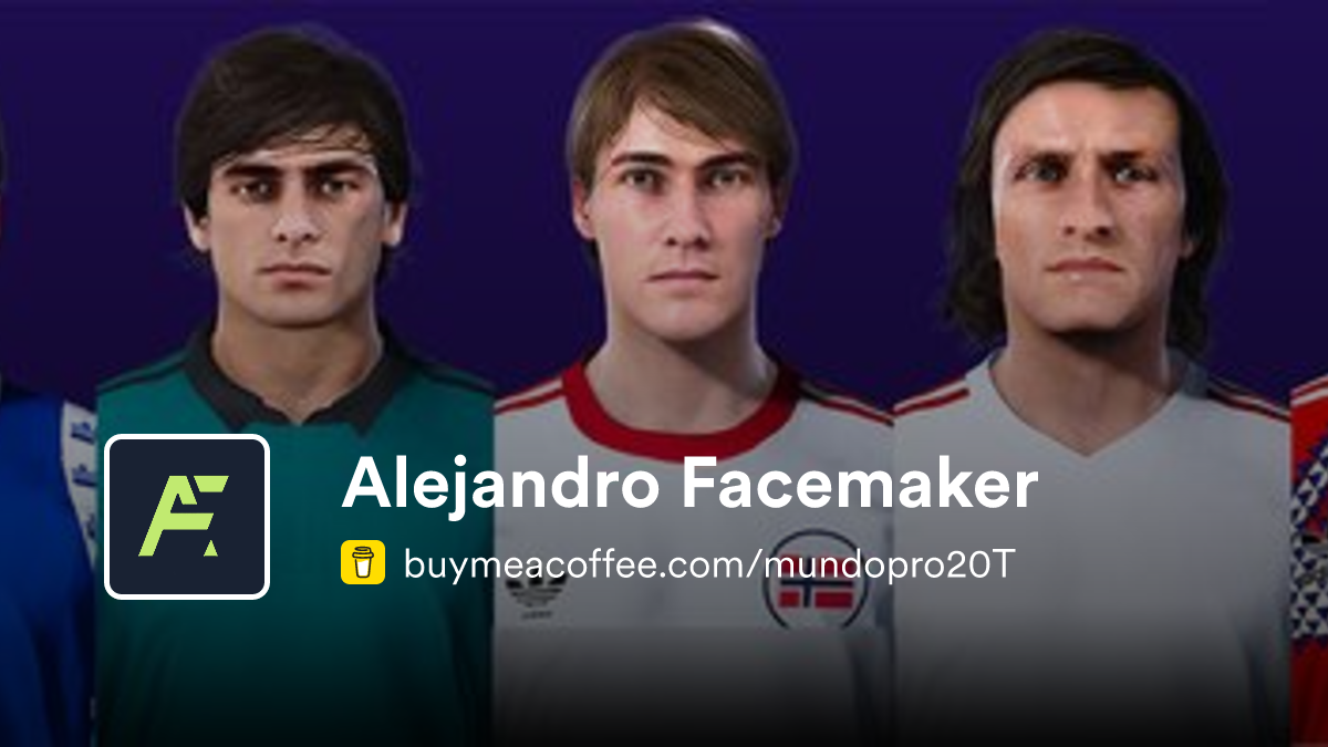 Alejandro Facemaker is creating faces for FIFA & PES - Buymeacoffee