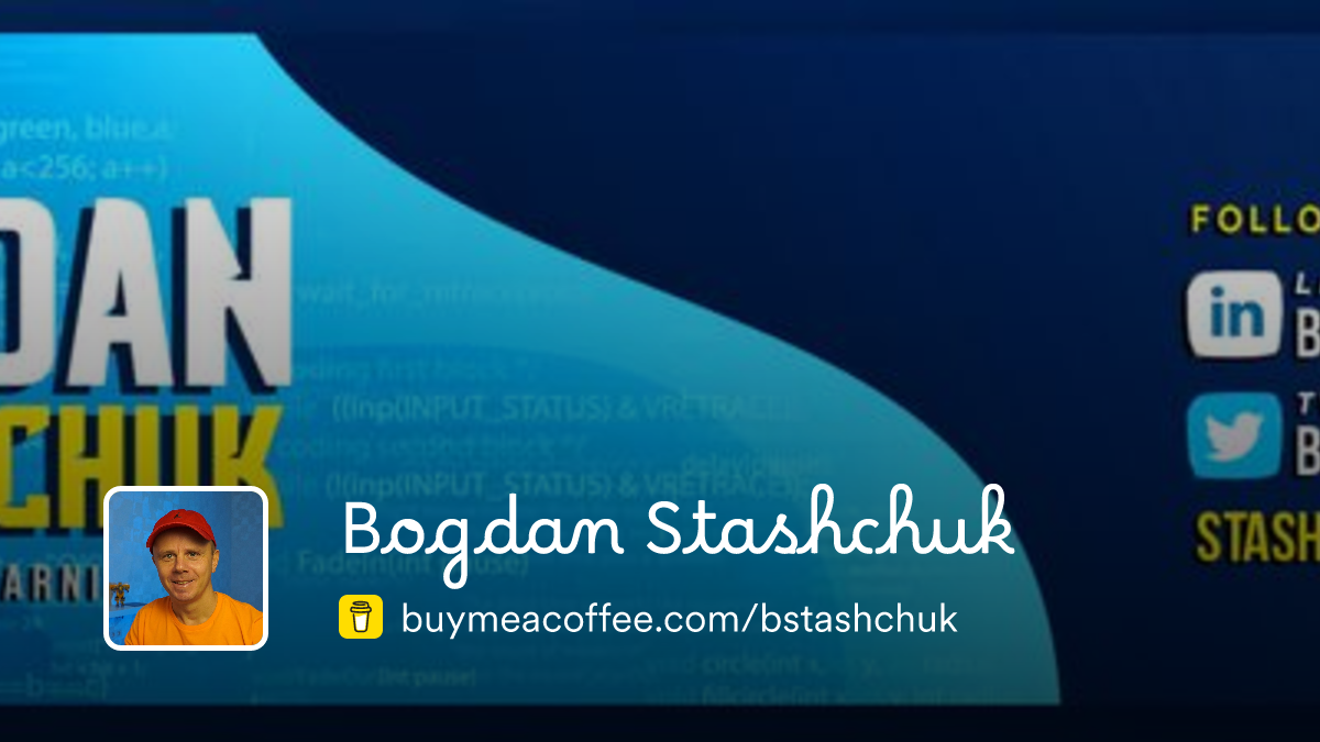 Bogdan Stashchuk is Creating online software development courses - Buymeacoffee