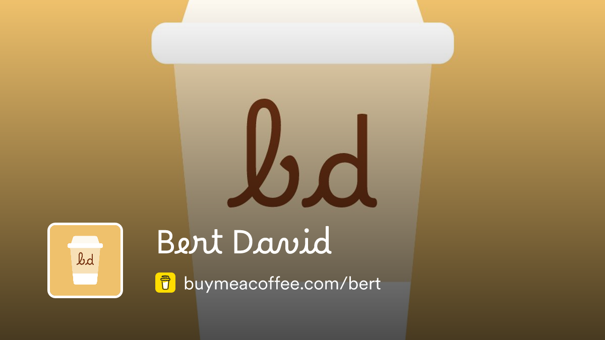 Bert David - Buymeacoffee