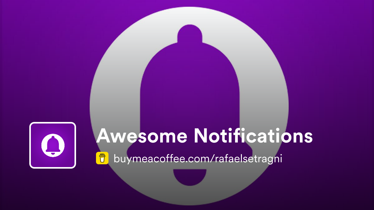 Awesome Notifications - Buymeacoffee