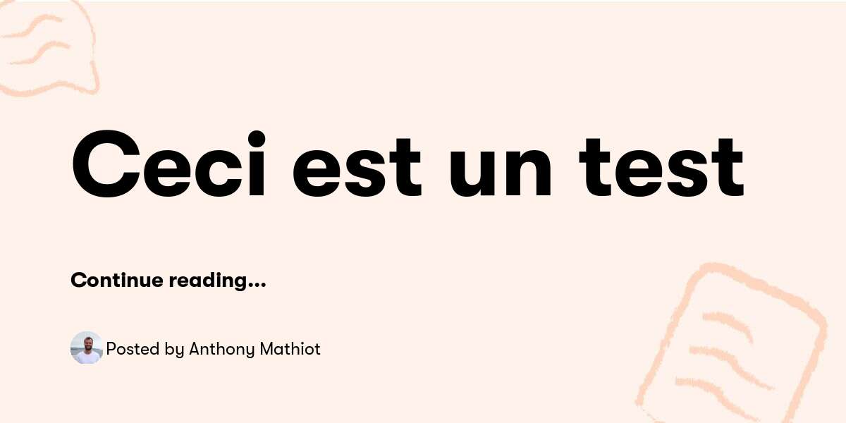 Ceci est un test — Anthony Mathiot - Buymeacoffee