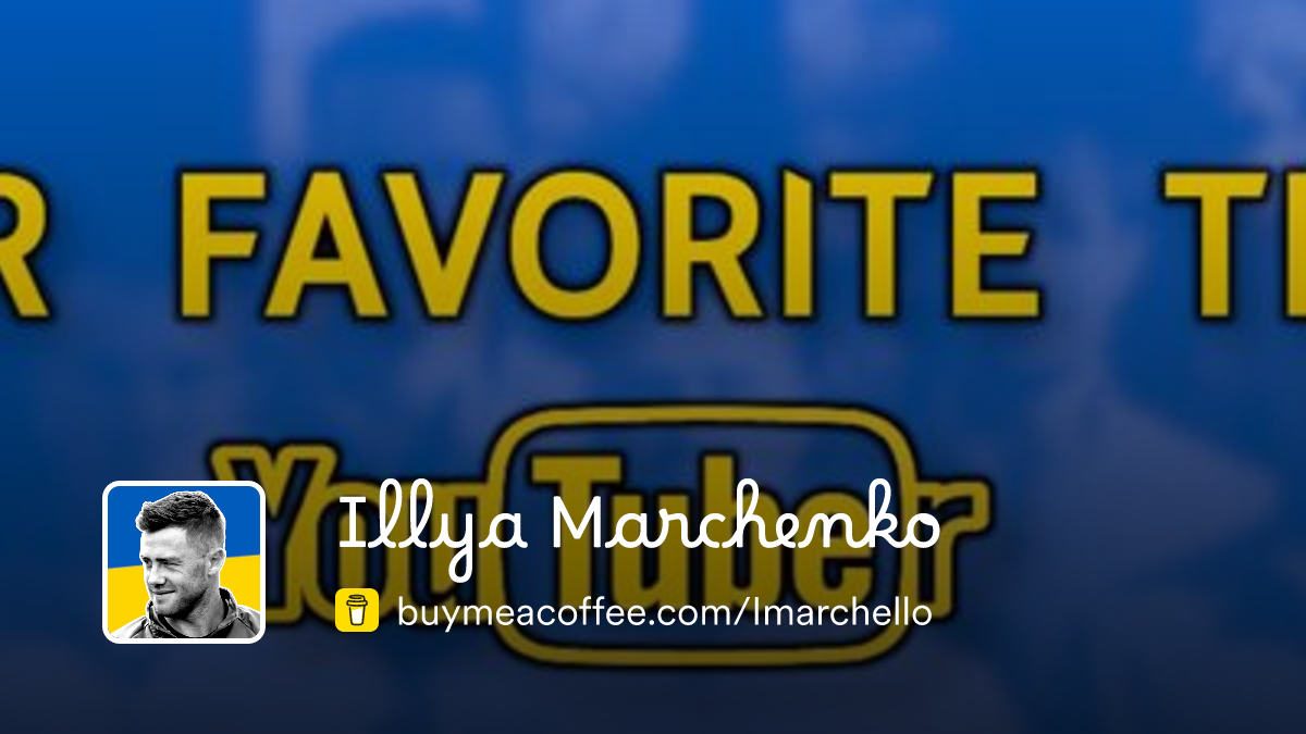 Illya Marchenko - Buymeacoffee