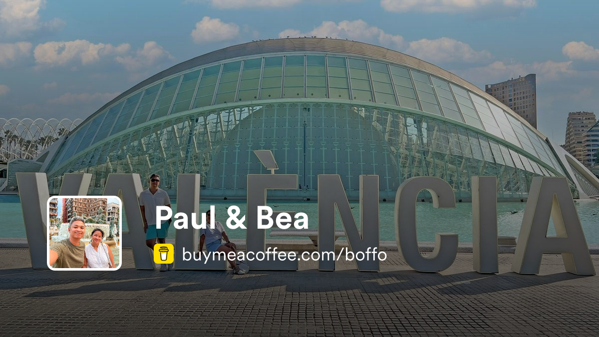 Paul & Bea is making more travel, food and Spain videos - Buymeacoffee