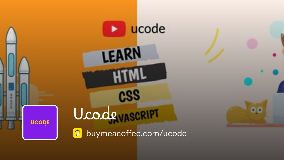 Ucode Is Creating Beautiful Websites With Html Css And Javascript Buymeacoffee