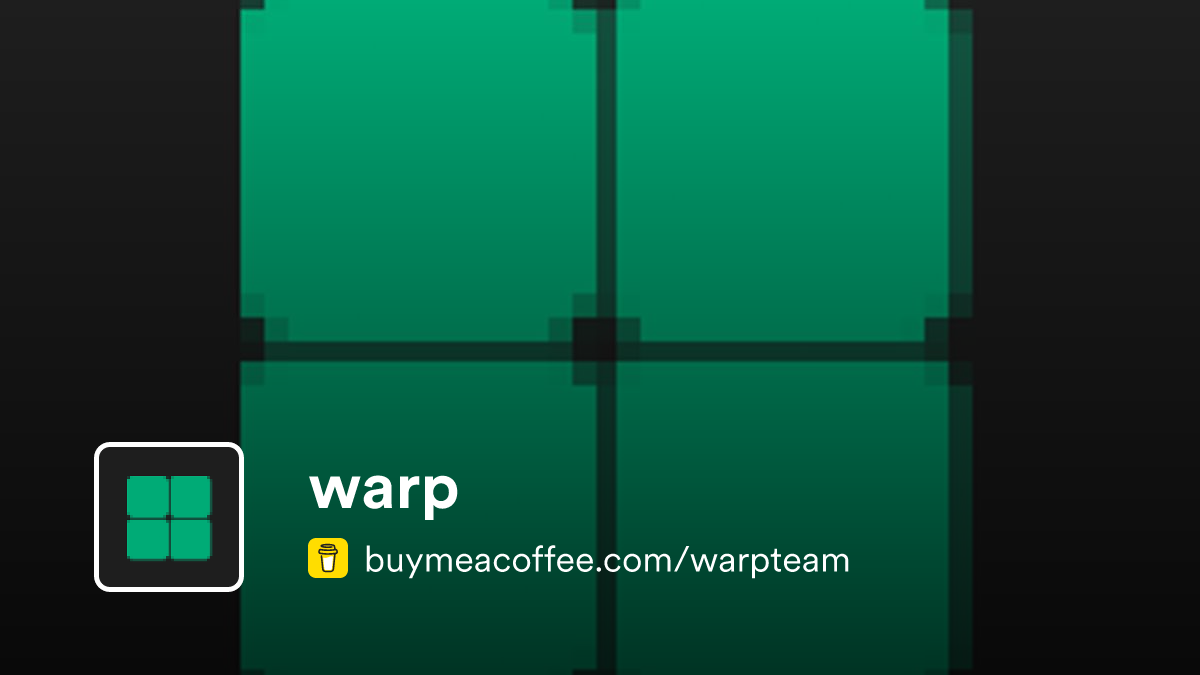 warp - Buymeacoffee