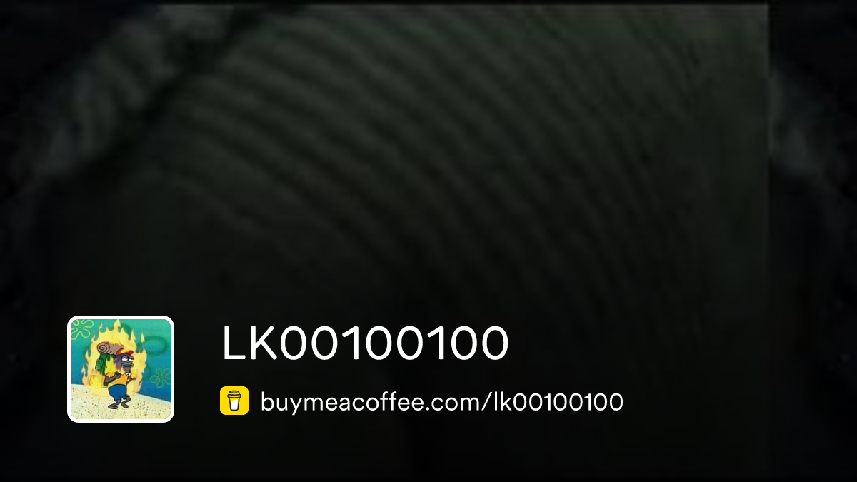 LK00100100 is coding code - Buymeacoffee