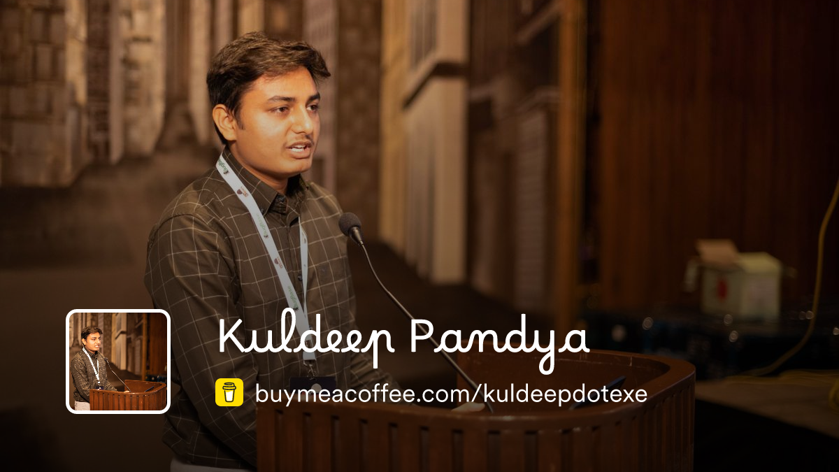 Kuldeep Pandya - Buymeacoffee