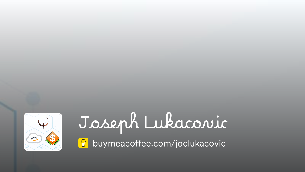 Joseph Lukacovic is Game Servers, Infrastructure, Hosting, Development - Buymeacoffee