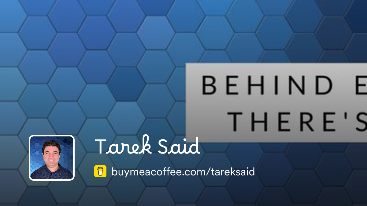 Tarek Said - Buymeacoffee