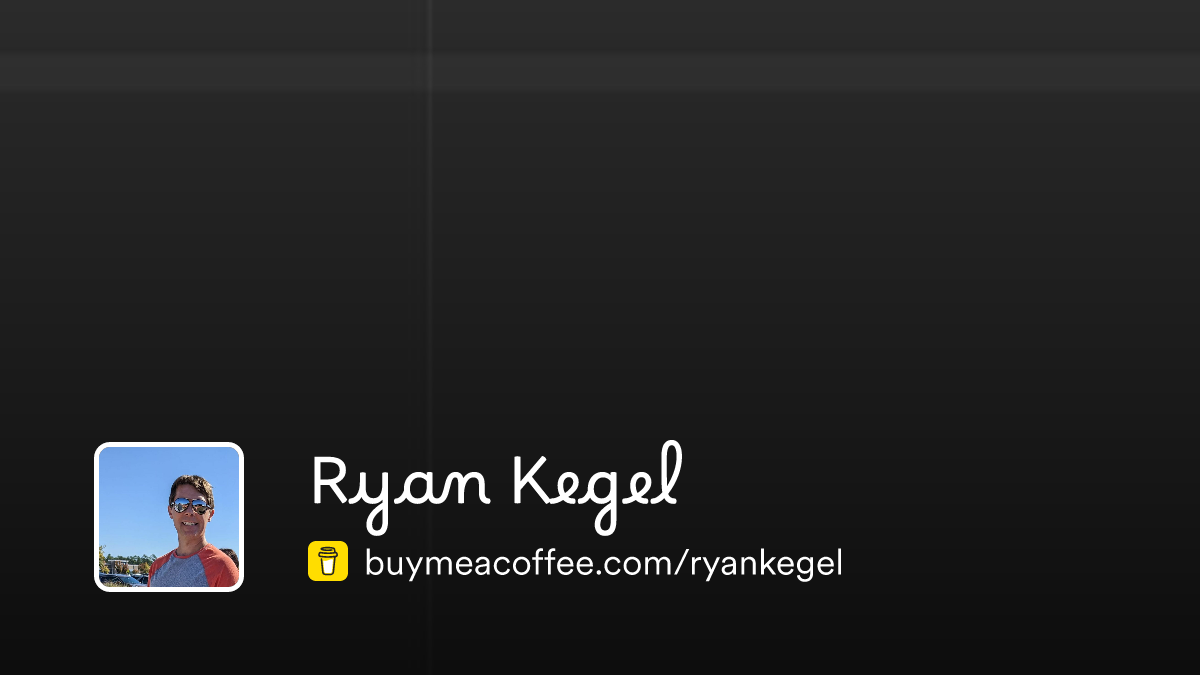 Ryan Kegel is creating software - Buymeacoffee