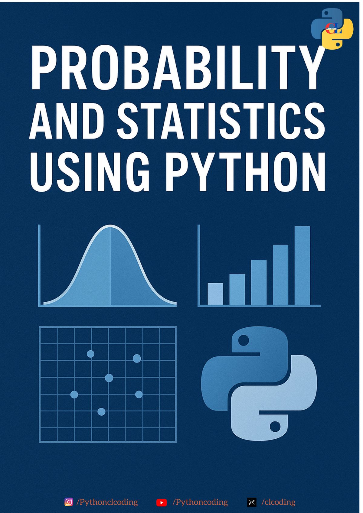 Probability and Statistics using Python — Python Coding (CLCODING) - Buymeacoffee