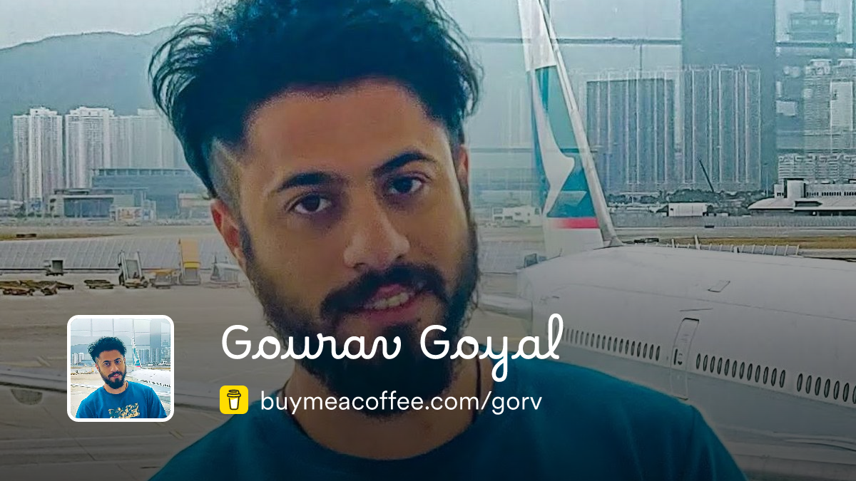 Gourav Goyal is building tech products - Buymeacoffee
