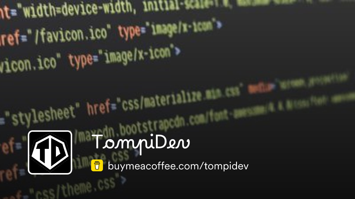 TompiDev is a web developer wo creating awesome themes and plugins for your site - Buymeacoffee