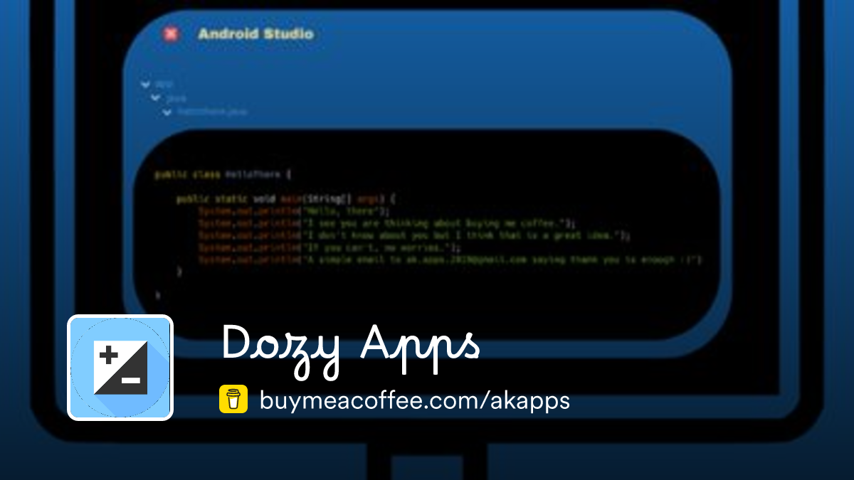Dozy Apps - Buymeacoffee