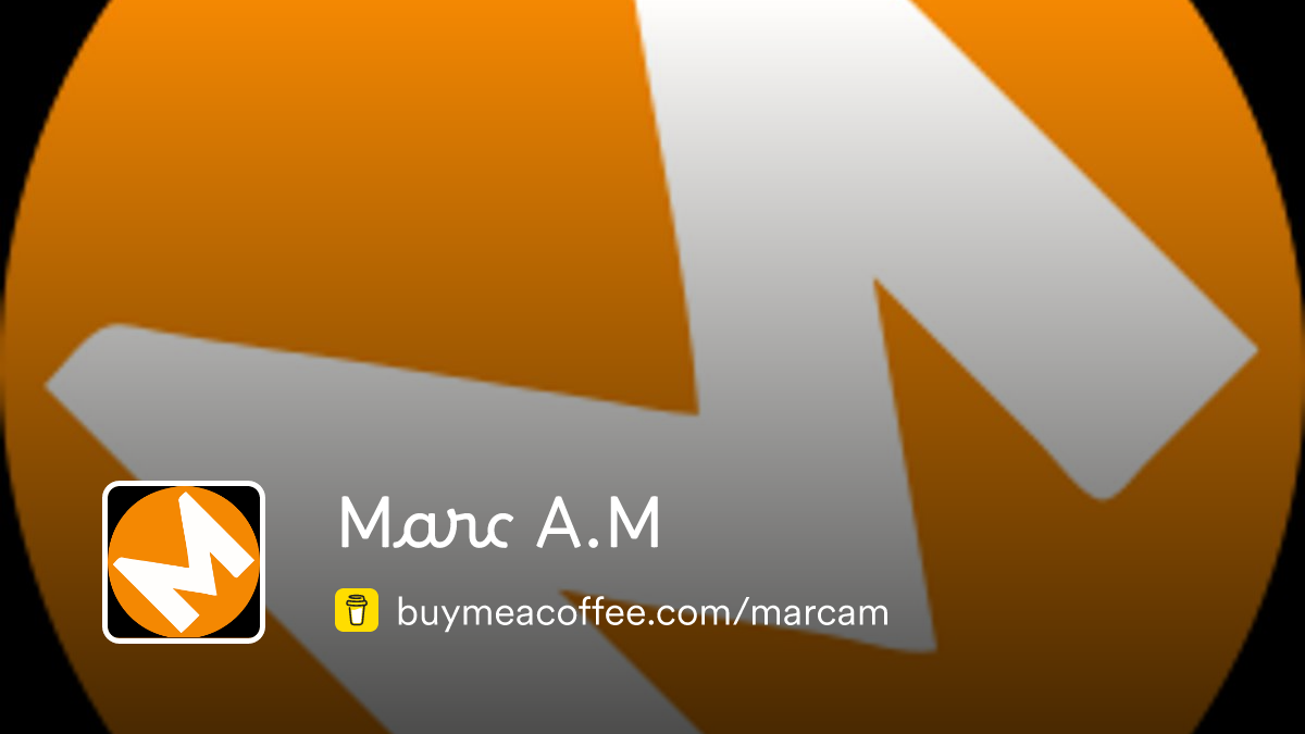 Marc A.M is 3d printing and laser cutting - Buymeacoffee