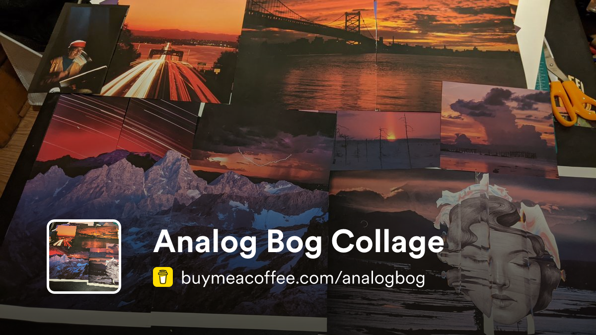 Analog Bog Collage - Buymeacoffee